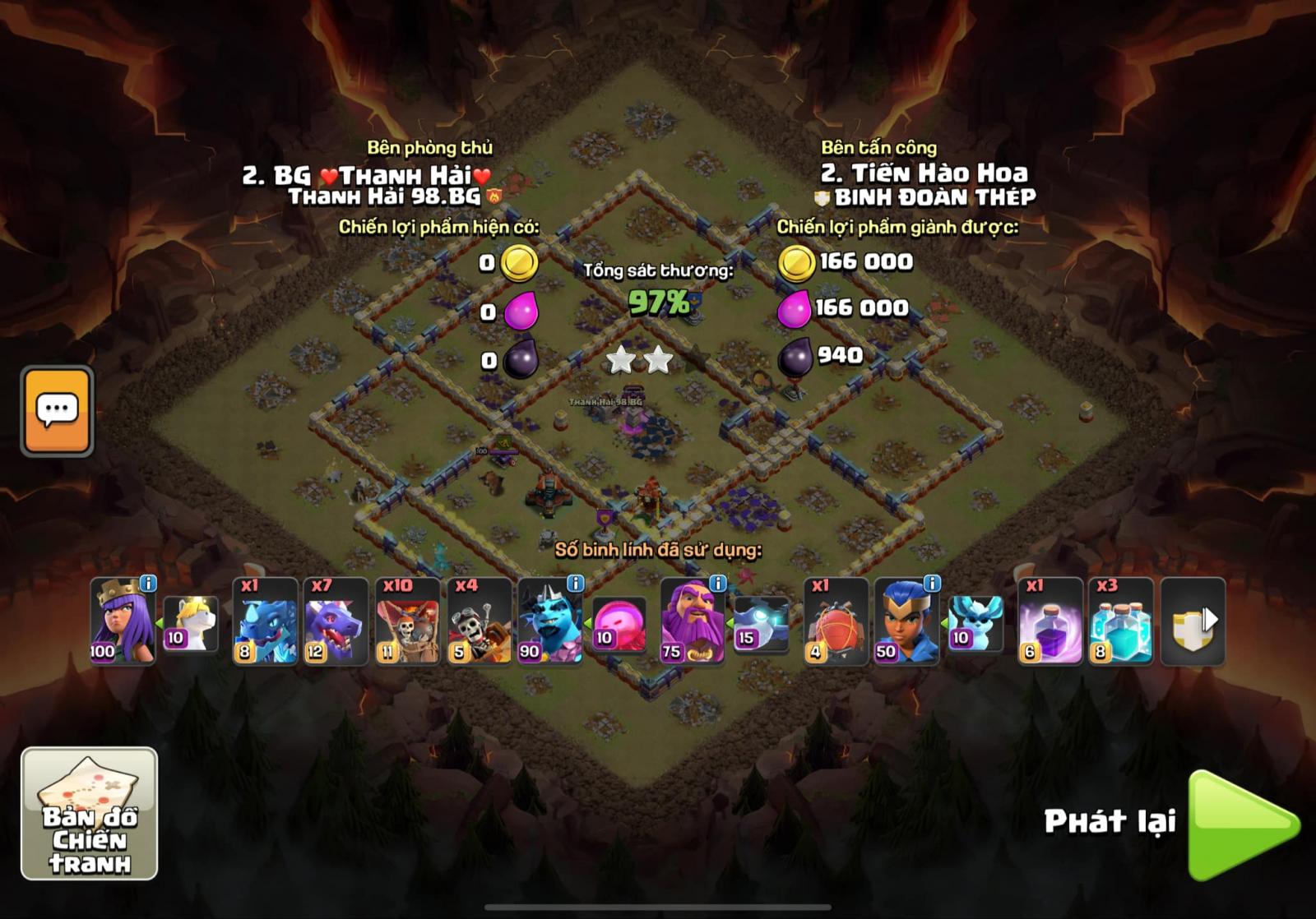 New Base TH17 Thủ 12 Lượt Đánh Không Nát Trong 1 War Clash of clans | Akari Gaming